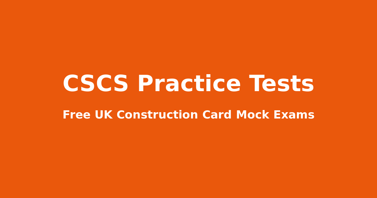 CSCS Operatives Test — 50 Free Practice Questions 2026